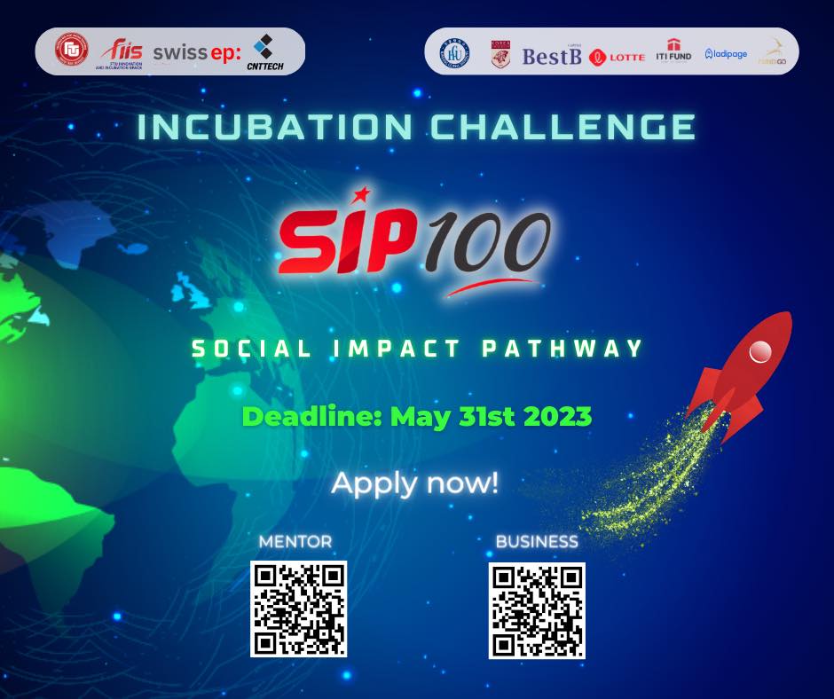 Thông báo chính thức mở link đăng ký SIP100 2023 - “SOCIAL IMPACT PATHWAY”